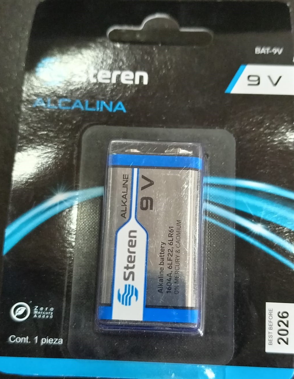 PILA 9V STEREM – Quimica y Servicios Maher S. A. de C. V