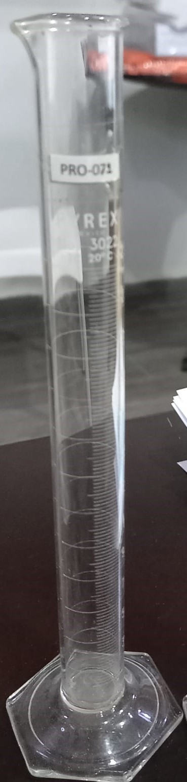 PROBETA GRADUADA CON PICO 25ML PYREX 3022 – Quimica y Servicios Maher S ...